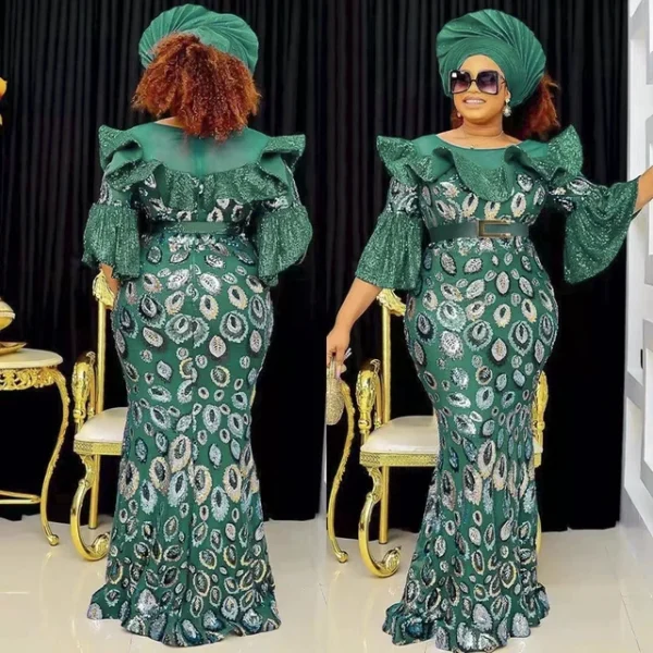 African Party Long Dresses Turkey Outfits for Women - Norathread